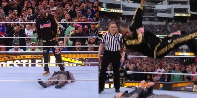 Snoop Dogg fait le buzz avec son combat lors de la WrestleMania (vidéo)